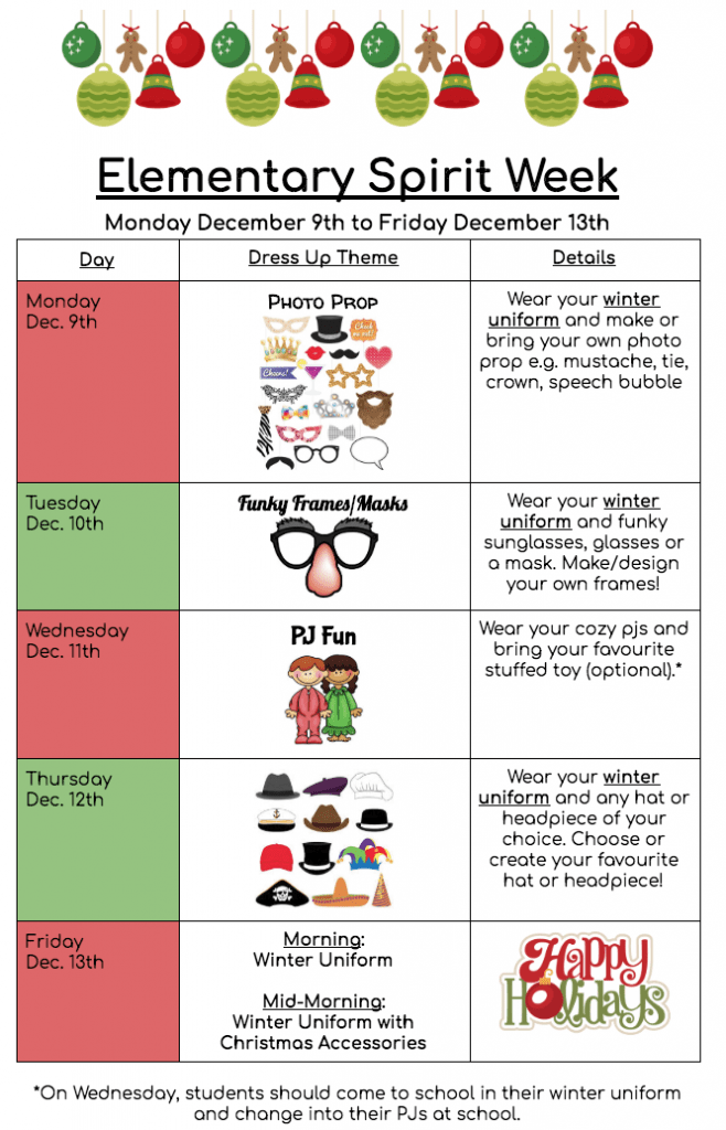 ES Spirit Week 2019 | Elementary School Student Council